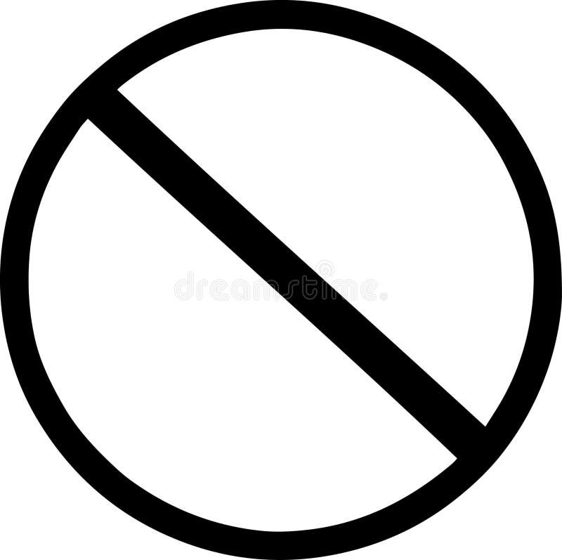 High-Resolution Vector Graphic of a Circle with a Diagonal Line through ...