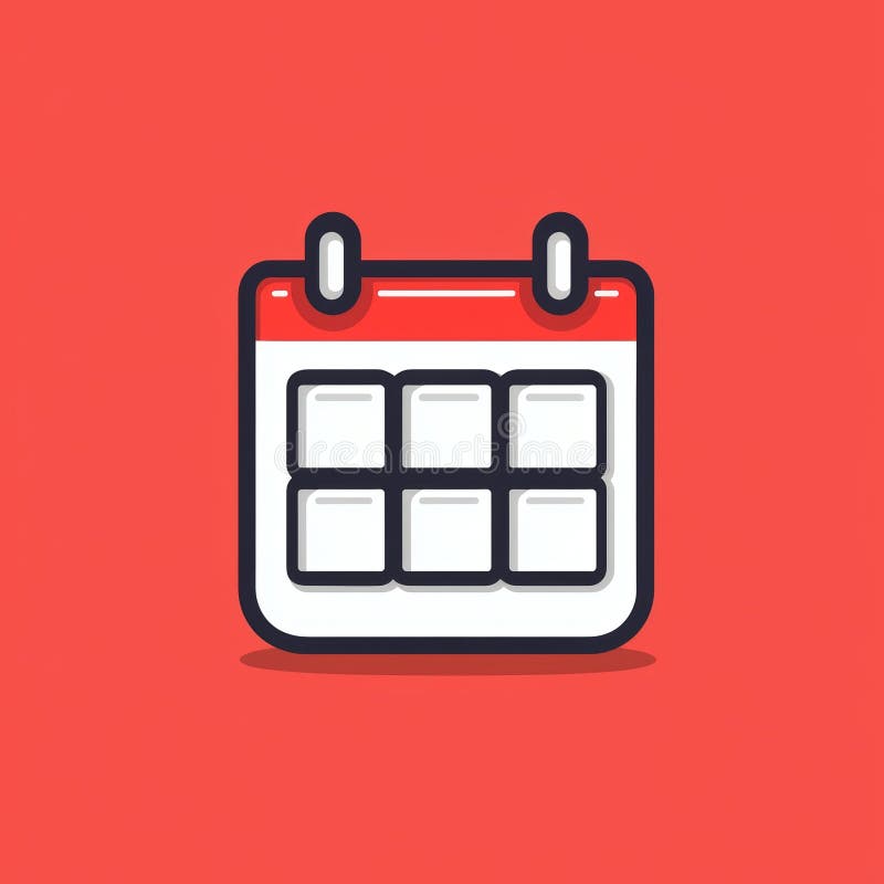 Calendar Icon stock illustration. Illustration of flat - 335303639