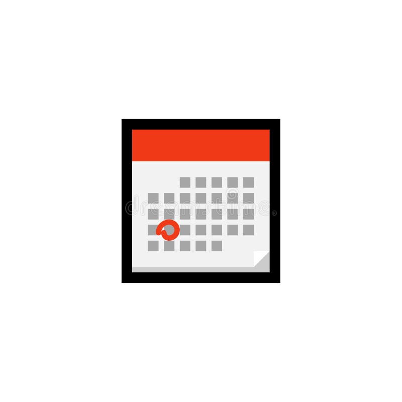 Calendar Icon Recurring Event Marked Stock Illustration - Illustration ...