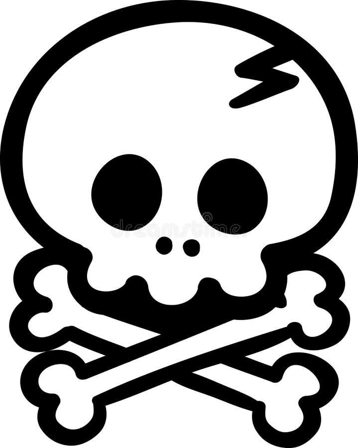 Simple Skull Illustration. Gradient and Modern Style Stock Vector ...