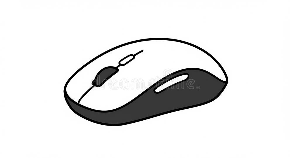 Computer Mouse Black White Stock Illustrations – 24,138 Computer Mouse ...