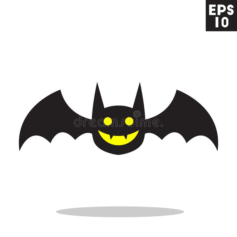 Bat Colorful Halloween Icon in Trendy Flat Style Isolated on Grey ... Bat Colorful Halloween Icon in Trendy Flat Style Isolated on Grey ...