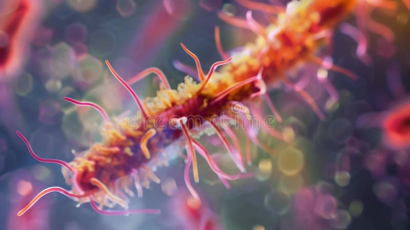 In this Image a Single Bacterial Cell Can Be Seen Attaching Itself To ...