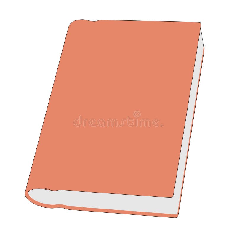 Image of single book stock illustration. Illustration of diary - 36584518