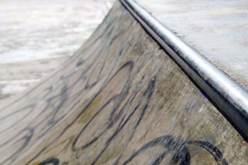 Image of Skateboard Ramp in Skatepark Stock Image - Image of soil, play ...