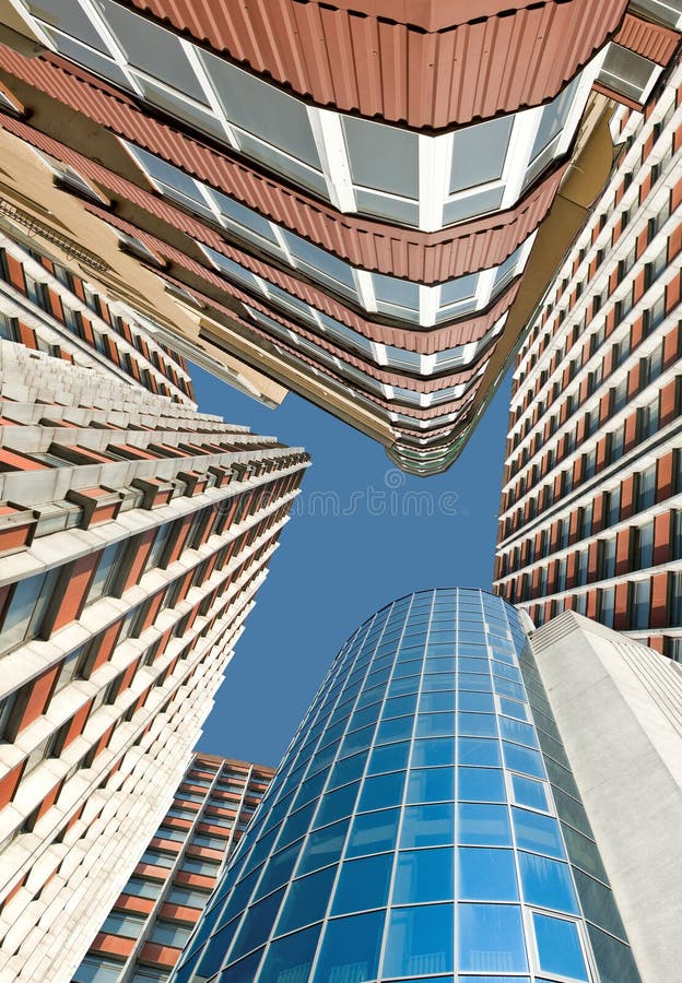 Image of Skyscrapers in a City Close Up Stock Photo - Image of scene ...