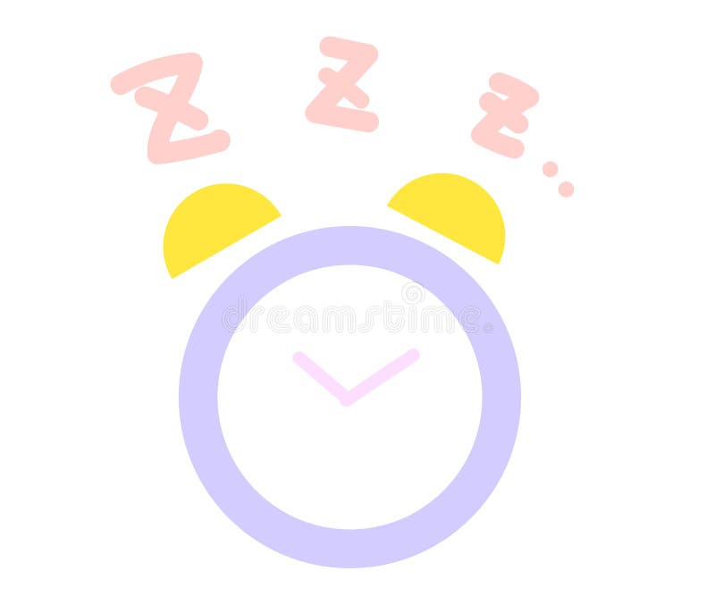 Image of Sleep, Illustration of Alarm Clock Stock Vector - Illustration ...