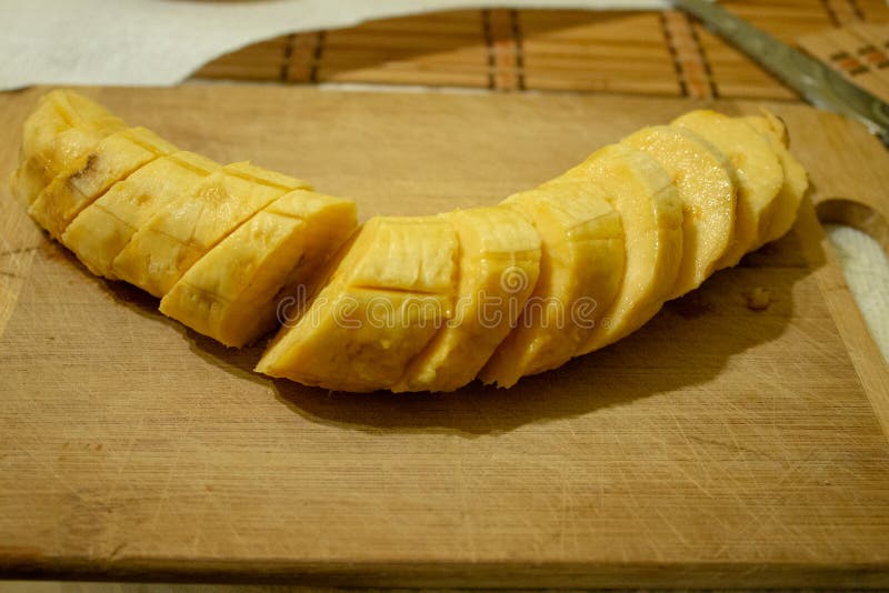 Image of Sliced plantain stock photo. Image of natural - 137163244