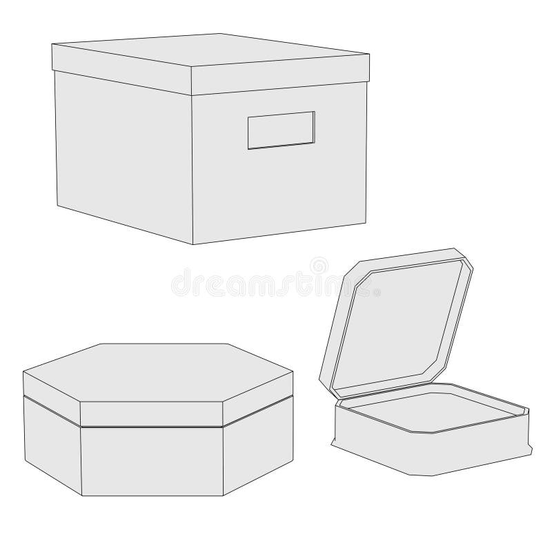 Image of small box stock illustration. Illustration of sketch - 36196228