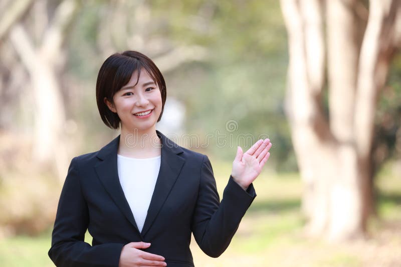Smiley Female Office Worker Stock Photo - Image of work, space: 241909354