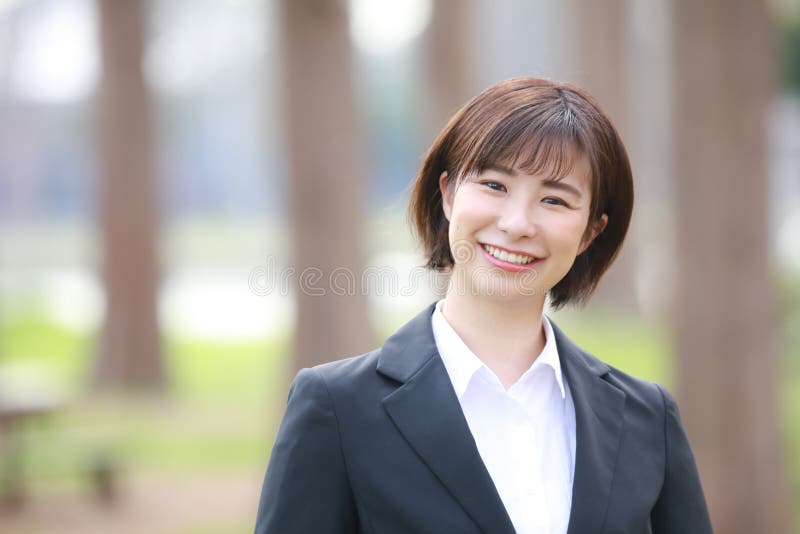Smiley Female Office Worker Stock Photo - Image of beautiful, bright ...