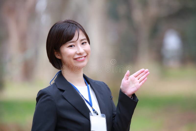 Smiley Female Office Worker Stock Photo - Image of bright, work: 241909210