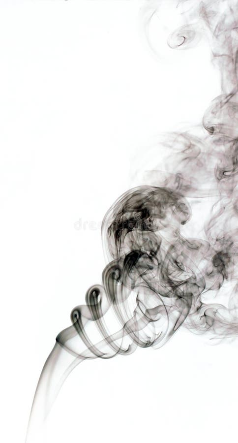 The Image of Smoke on White Background Stock Image - Image of pattern ...