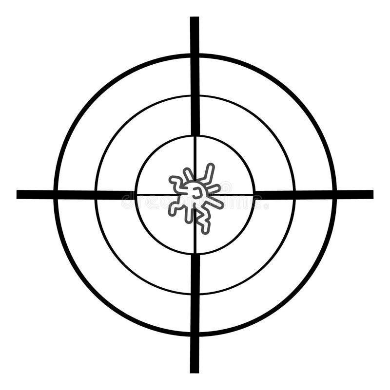 Sniper Targeting a Cancer Cell EPS Vector Stock Illustration ...