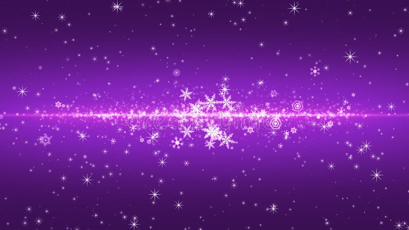 Crystal of Snow and Glitter Flutter on a Colored Background Stock ...