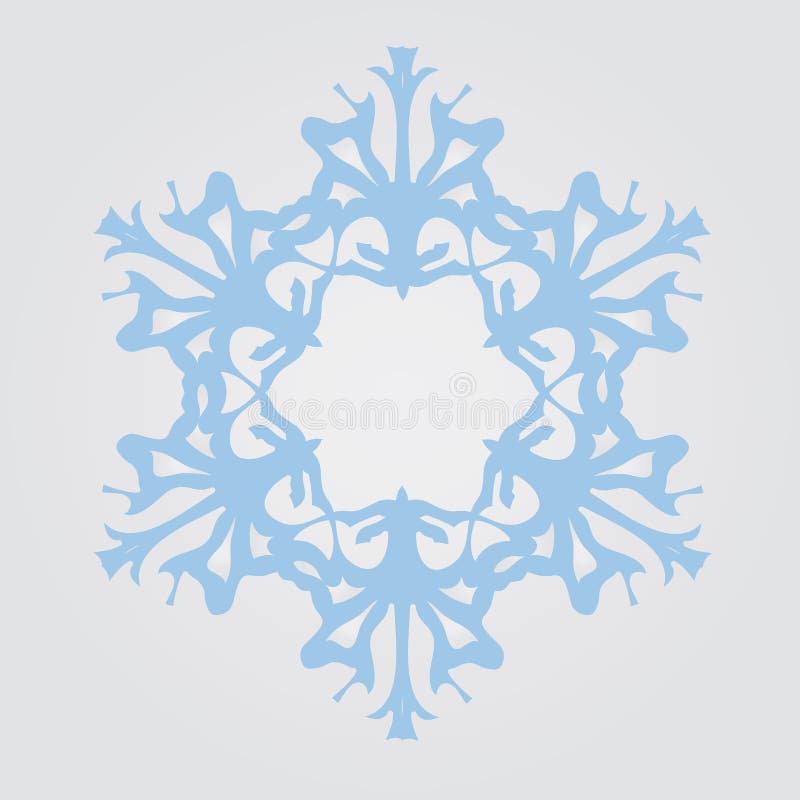The Image of Snowflakes on a Gray Background. Stock Vector ...