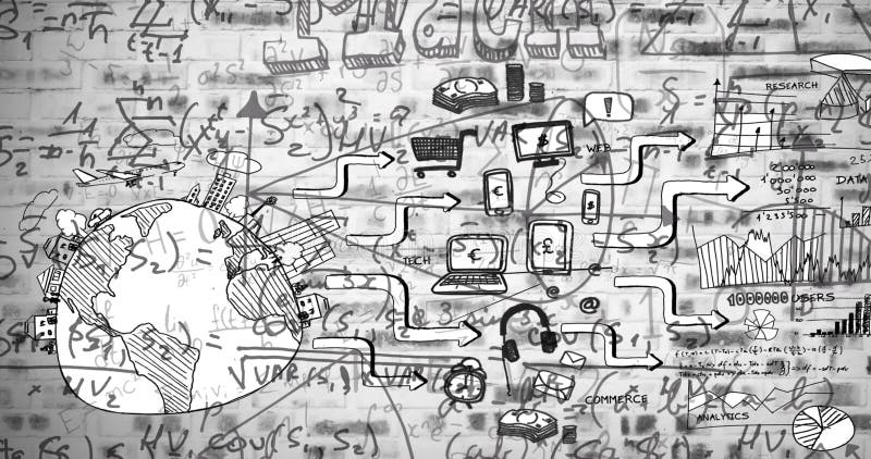 Image of Social Media Icons Over Mathematical Equations Stock Image ...