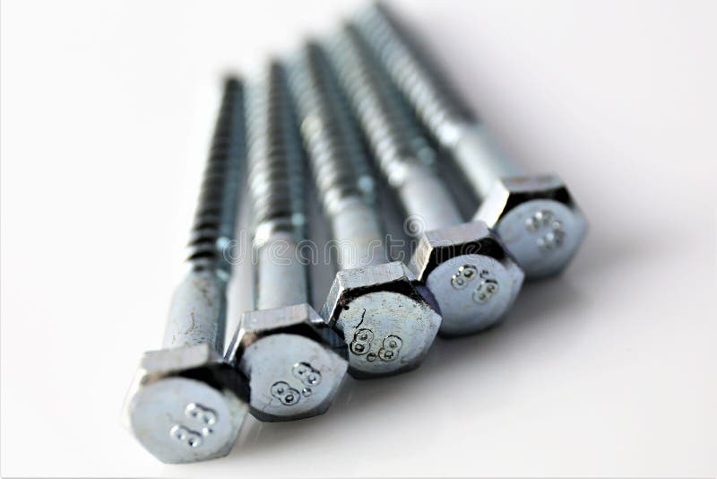An Image of Some Screws, with Copy Space Stock Image - Image of iron ...
