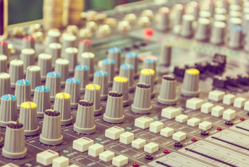 Image of Sound Mixer Panel . Stock Image - Image of audio, control ...