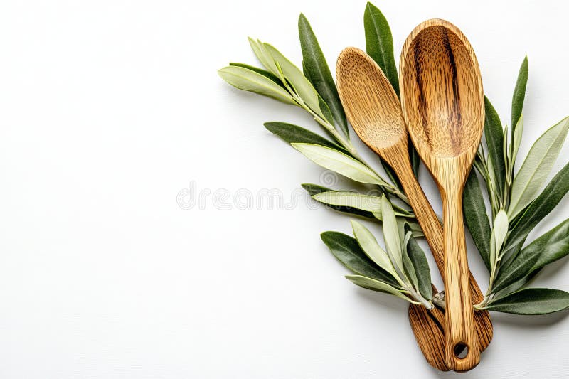 In the Image, Space is Provided To Showcase an Olive Tree Branch, a ...