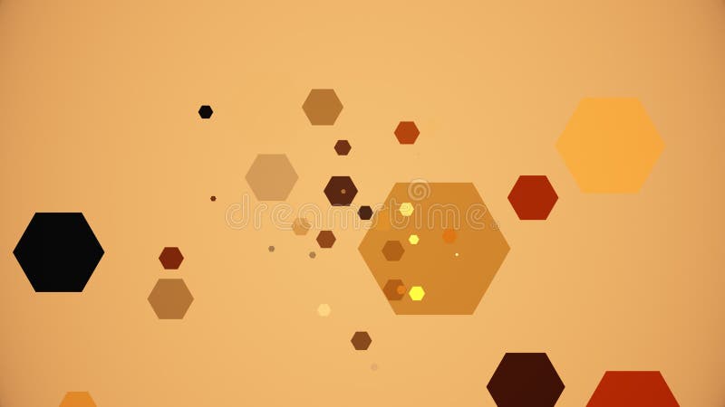 Hexagons Spring Up on a Colorful Background Stock Illustration ...