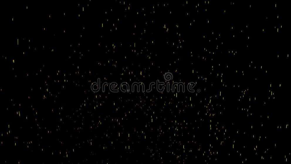 Particles Spring Up on a Black Background Stock Illustration ...