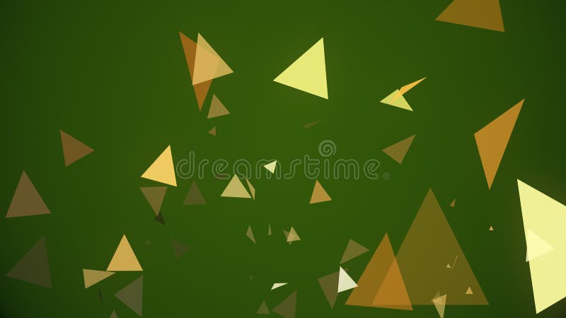 Triangles Spring Up on a Colorful Background Stock Illustration ...