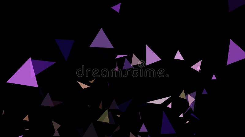 Triangle Springs Up on a Black Background Stock Illustration ...