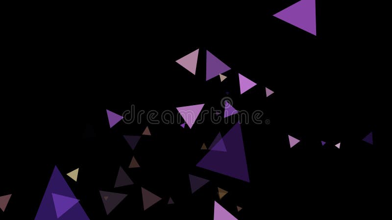 Triangle Springs Up on a Black Background Stock Illustration ...