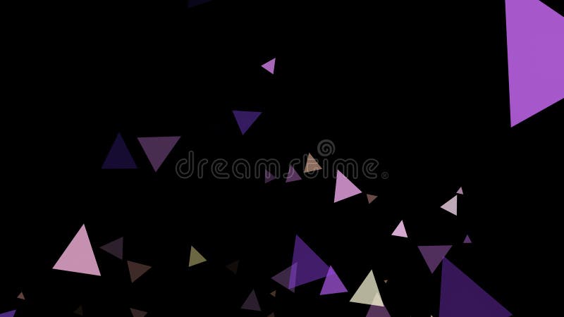Triangle Springs Up on a Black Background Stock Illustration ...