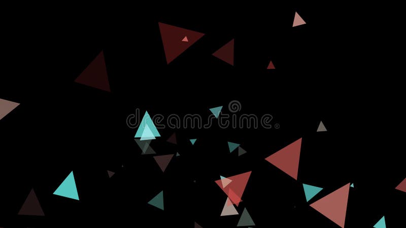 Triangle Springs Up on a Black Background Stock Illustration ...