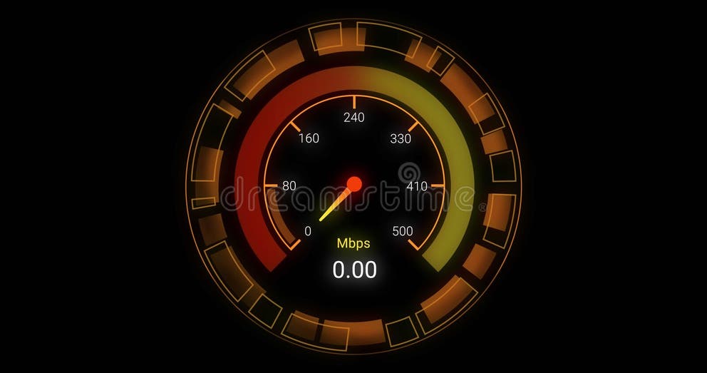 Image of Speedometer and Data Processing Stock Illustration ...