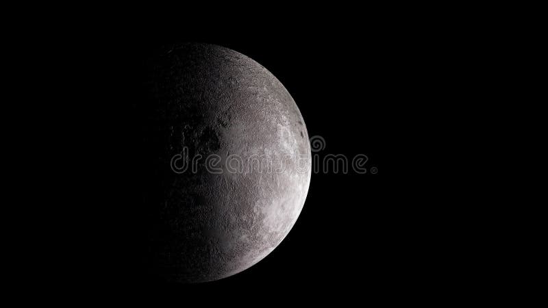 The Image of the Sphere and the Surface of the Moon Stock Illustration ...