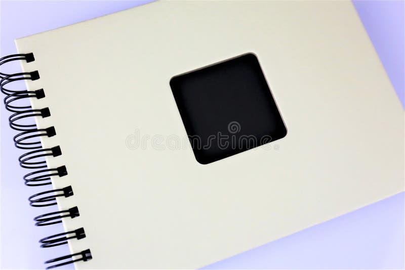An Image of a Spiral Notebook with Copy Space Stock Photo - Image of ...