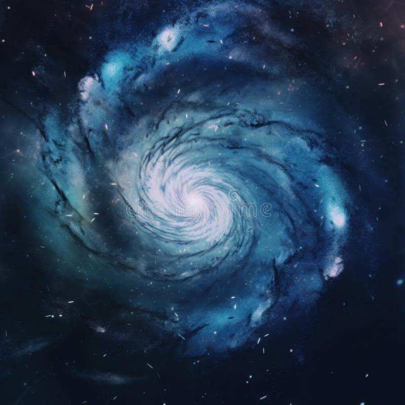 An Image of a Spiral in the Sky. AI Generative Image. Stock ...