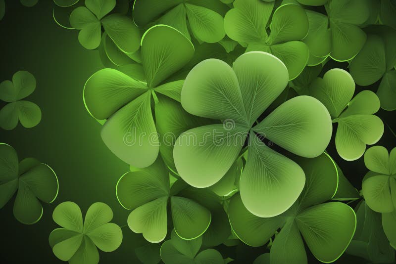 Image, of St Patrick S Shamrock, Generative Ai Stock Illustration ...