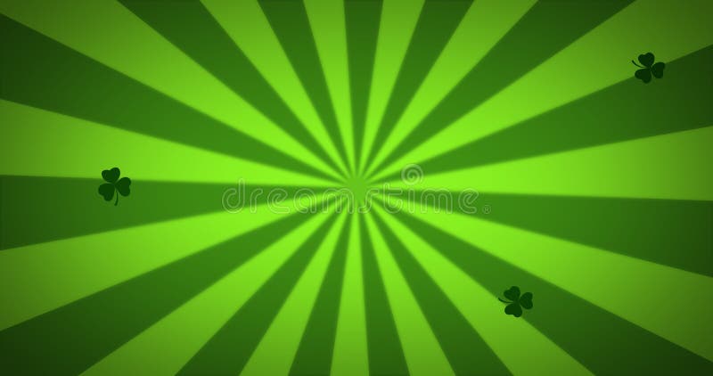 Image of St Patricks Day Multiple Floating Green Shamrocks Falling ...