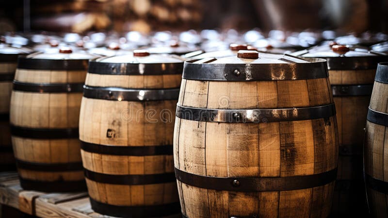 Image of a Stack of Beer Barrels Stock Illustration - Illustration of ...