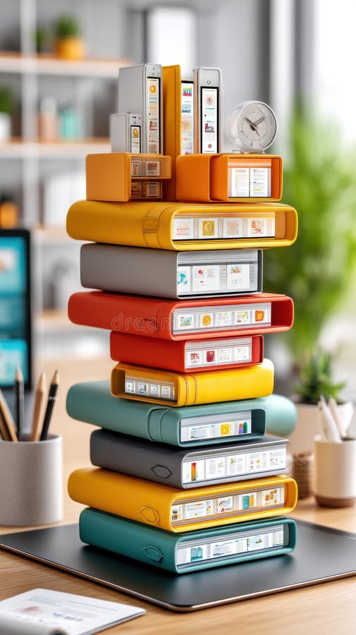 A Stack of Books Symbolizing the Fusion of Traditional Education with ...
