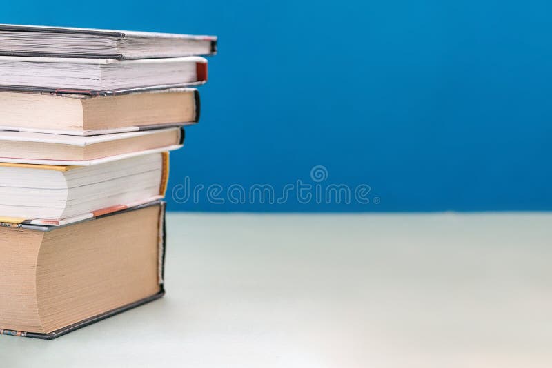 A Stack of Books of Various Sizes Stock Image - Image of paper, archive ...