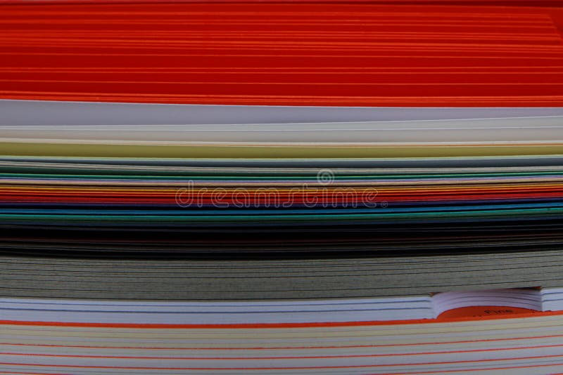 Image Stack of Colored Cardboard Texture Paper Stock Photo - Image of ...
