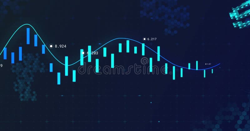 Image of Stagflation Text in Blue with Graph Processing Data Stock Illustration - Illustration ...