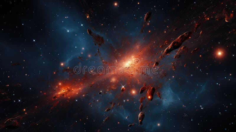 An Image of a Star Filled Sky with Stars. Generative AI Image. Stock ...