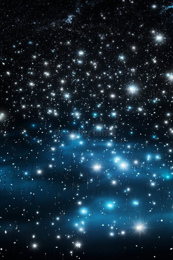 An Image of a Starry Night Sky with Lots of Stars Stock Illustration ...
