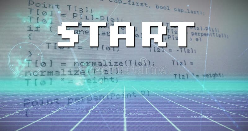 Image of Start Text Over Data Processing and Metaverse Stock ...