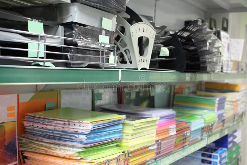 The image of stationery stock photo. Image of shelf, store - 30830826