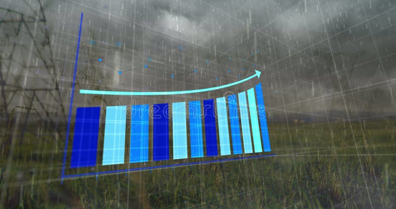 Image of Statistical Data Processing Over Thunderstorm and Rain Falling ...