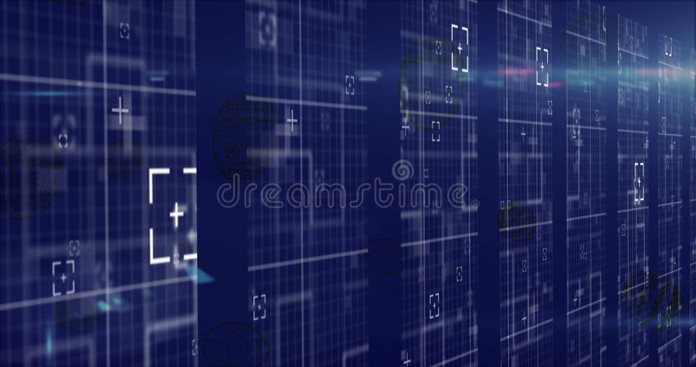 Image of Statistics and Data Processing on Grey Background Stock ...