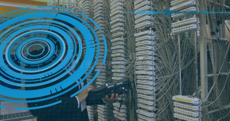 Image of Statistics and Data Processing on Grey Background Stock Image ...