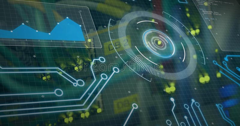 Image of Statistics and Data Processing on Grey Background Stock Photo ...